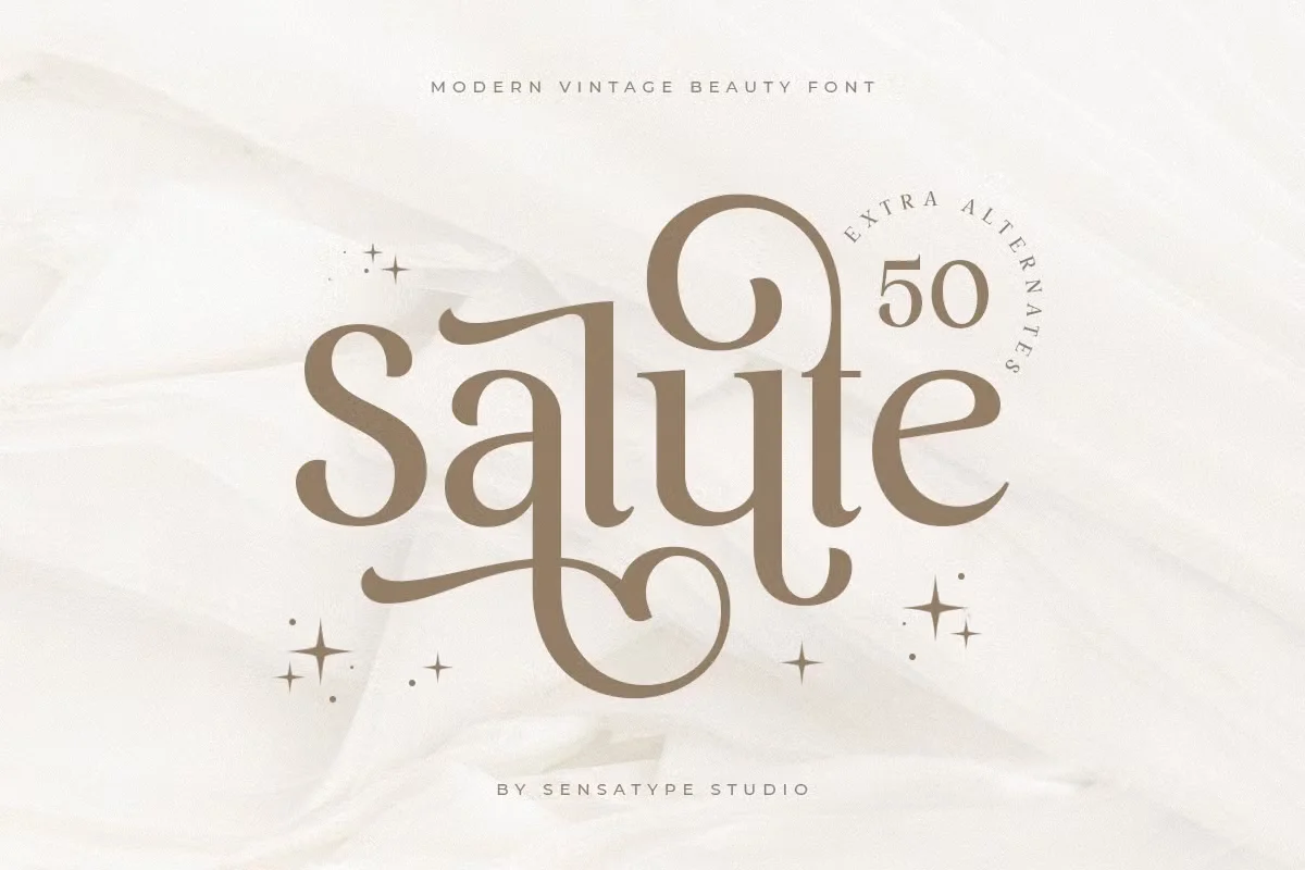 Salute Font Free Download | Vintage Fonts