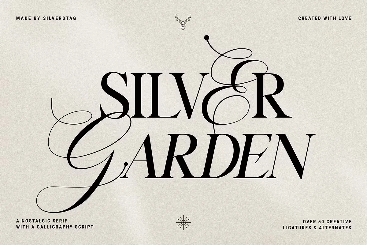 Silver Garden Font Free Download | Serif Fonts